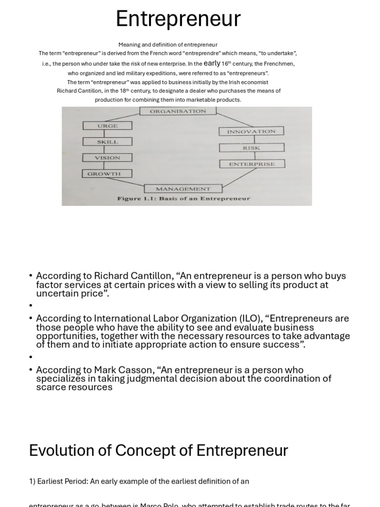 Understanding the Entrepreneur Concept | PDF | Entrepreneurship ...