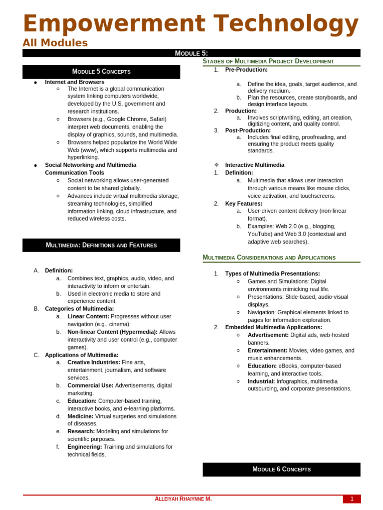 ETECH Reviewer | PDF | Data Compression | Multimedia
