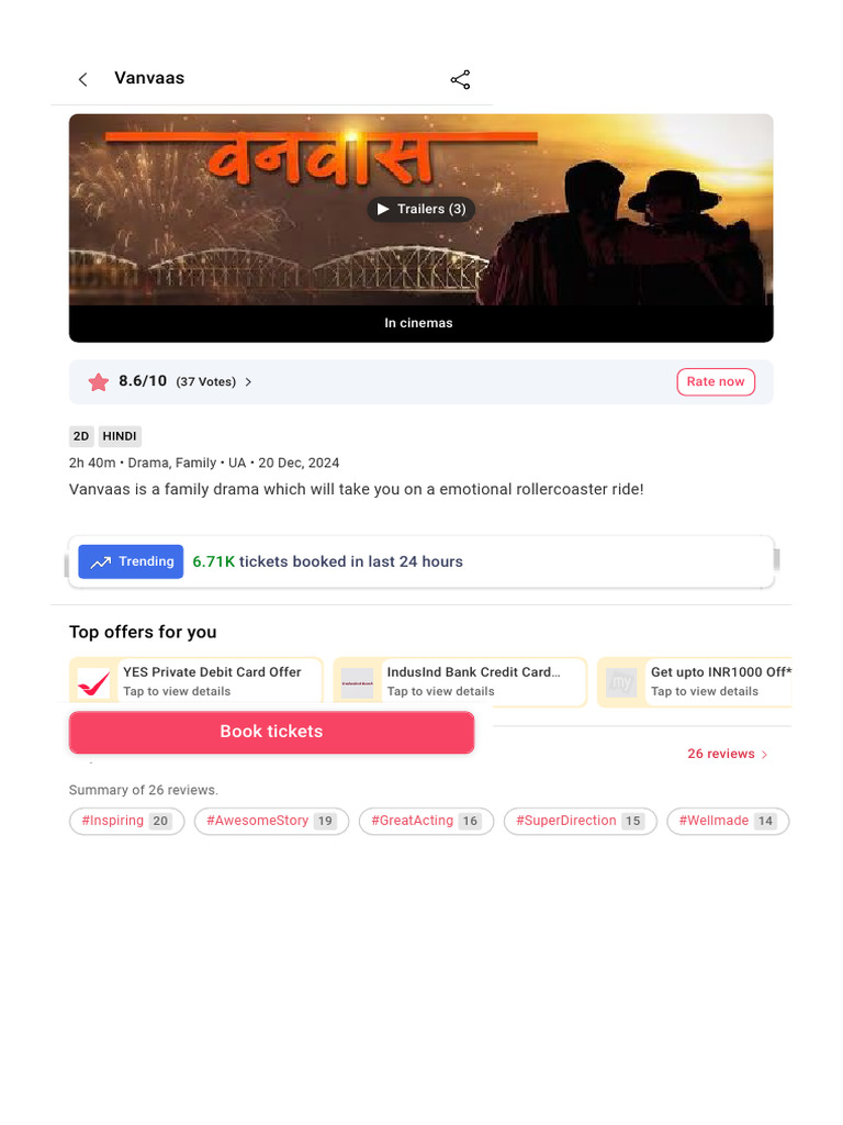 Vanvaas (2024) - Movie - Reviews, Cast & Release Date in Mumbai - BookMyShow | PDF