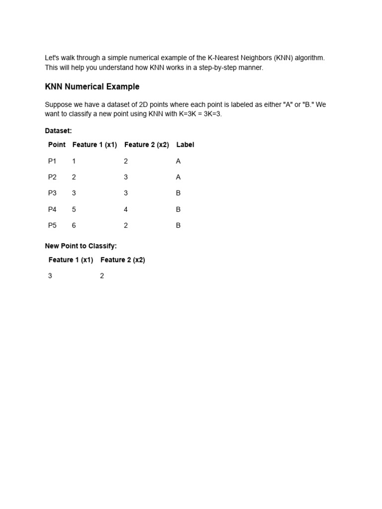 KNN_numerical | PDF | Theoretical Computer Science | Multivariate Statistics