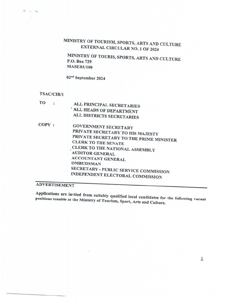 Advert 2024 | PDF