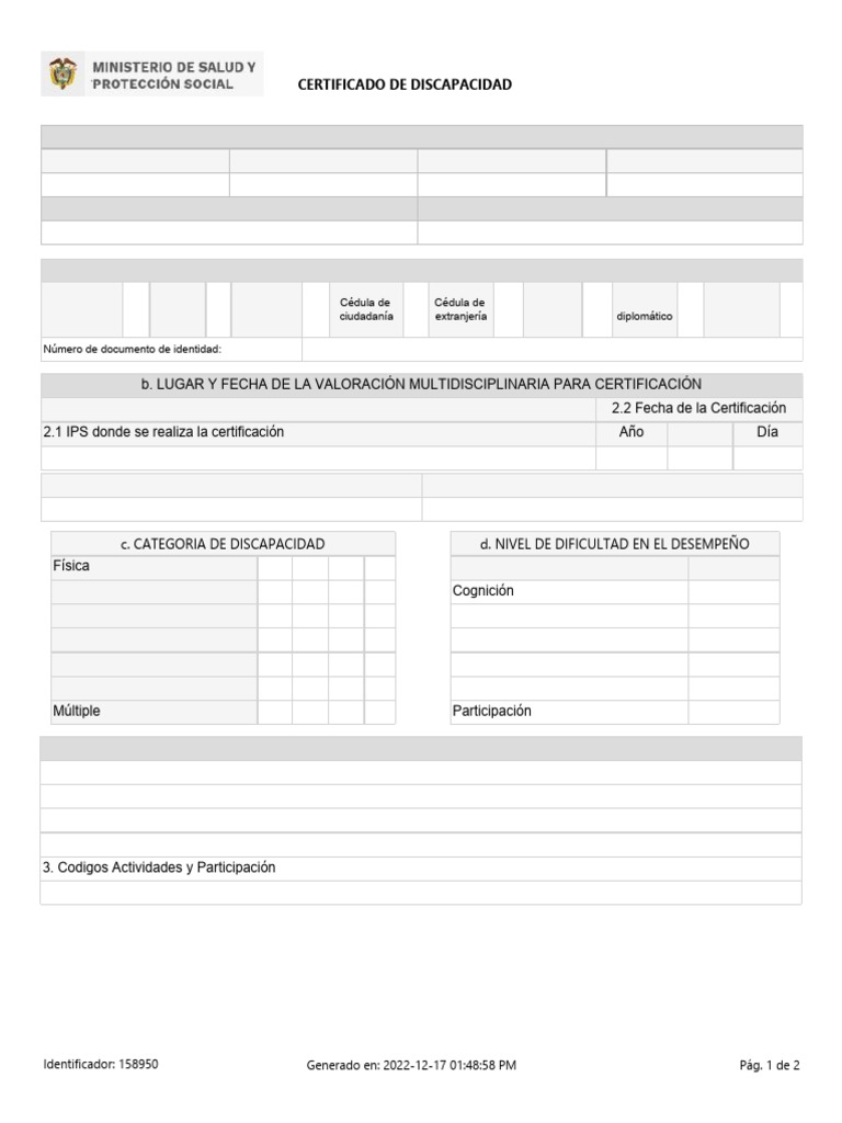 Certificado RLCPD-CC1020400630 | PDF | Documento de identidad