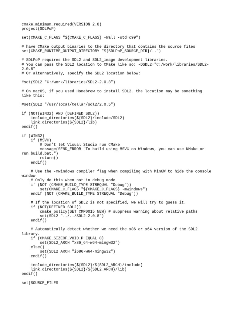 CMakeLists | PDF | Software | Computing