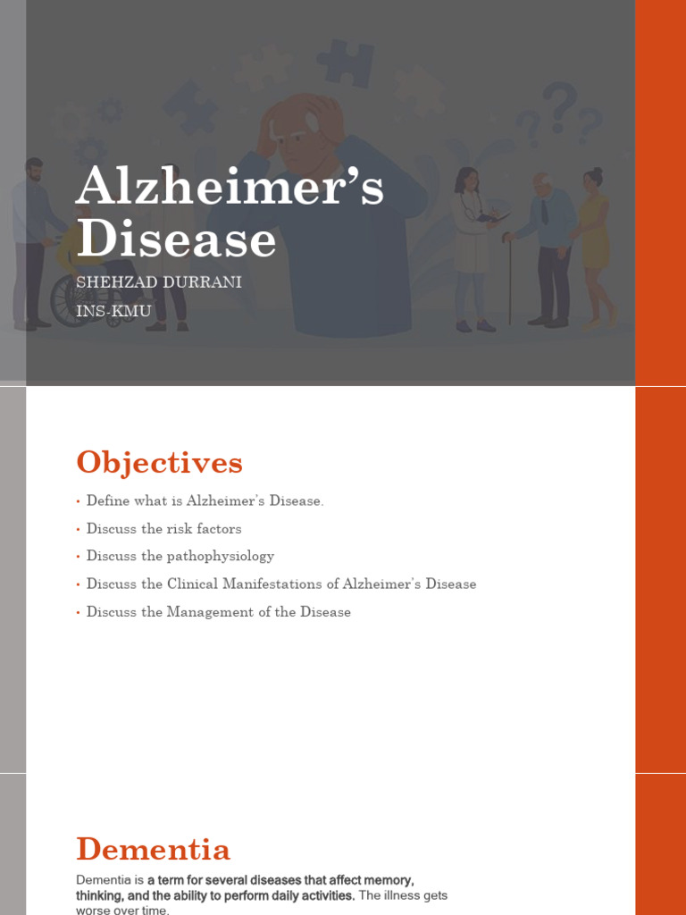 Unit 3 (A) Alzheimer's Disease, Educational Platform | PDF | Alzheimer ...