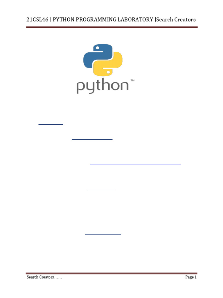 Python Lab Guide for VTU Students | PDF | Letter Case | Computing