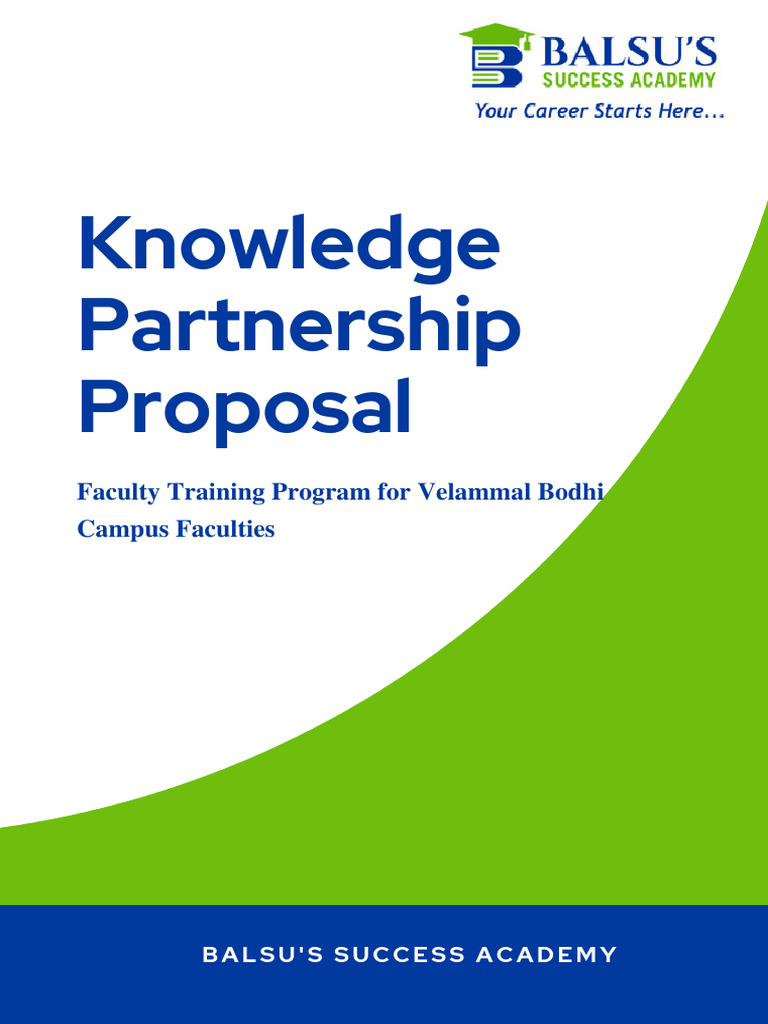 Velammal Bodhi Campus Faculty Training Program Proposal | PDF | Teachers