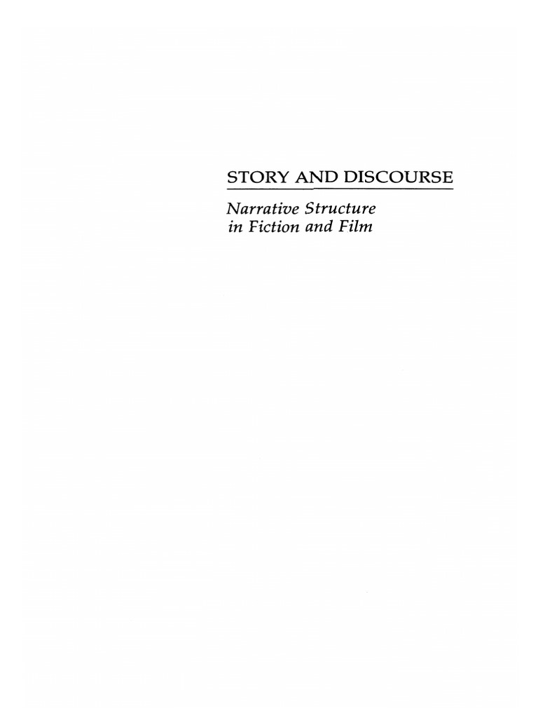 Seymour Chatman - Story and Discourse_ Narrative Structure in Fiction and Film (2019, Cornell ...