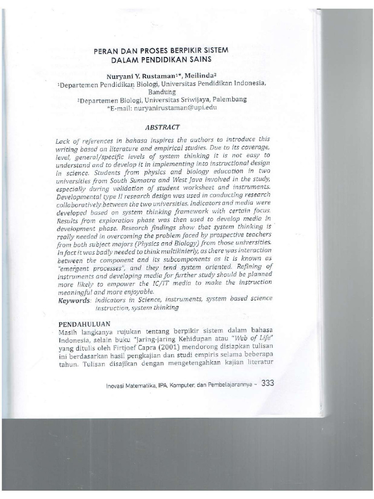 Jurnal Nuryani Rustaman Dan Meilinda | PDF