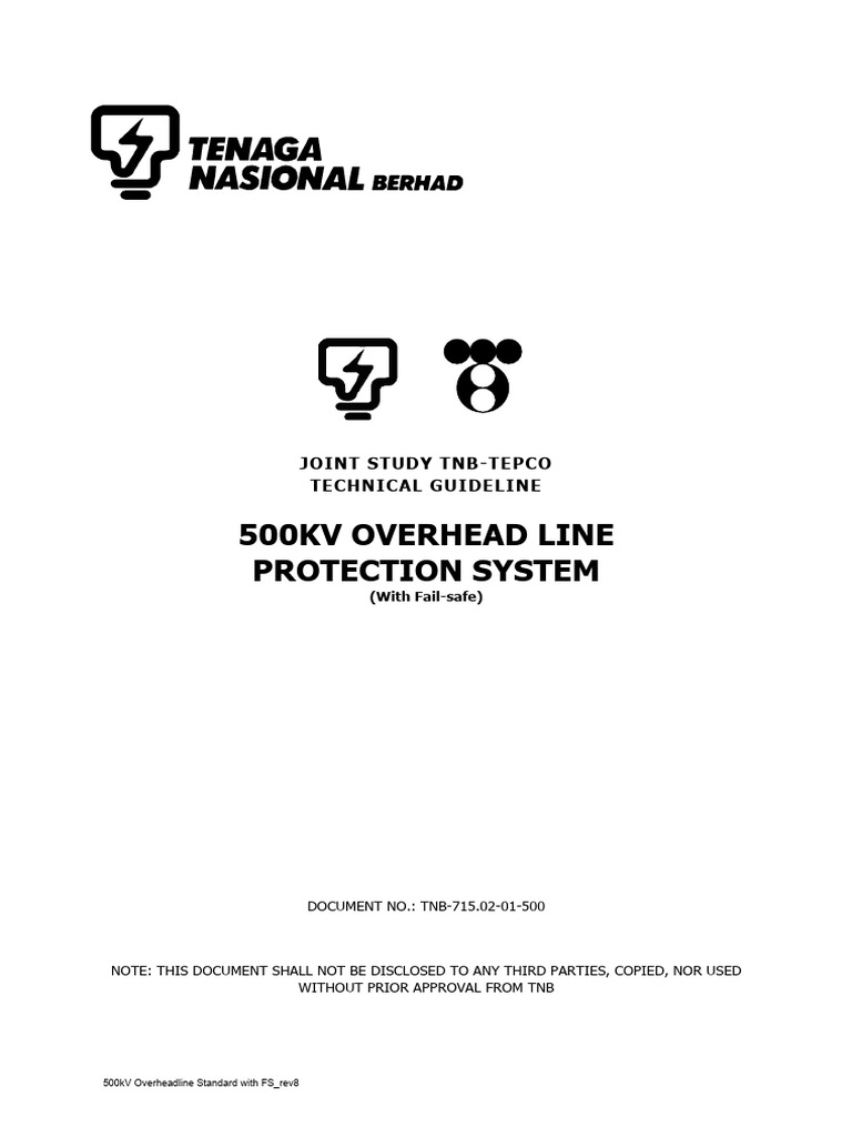 500kV Overhead Line Protection Guide | PDF | Relay | Transformer