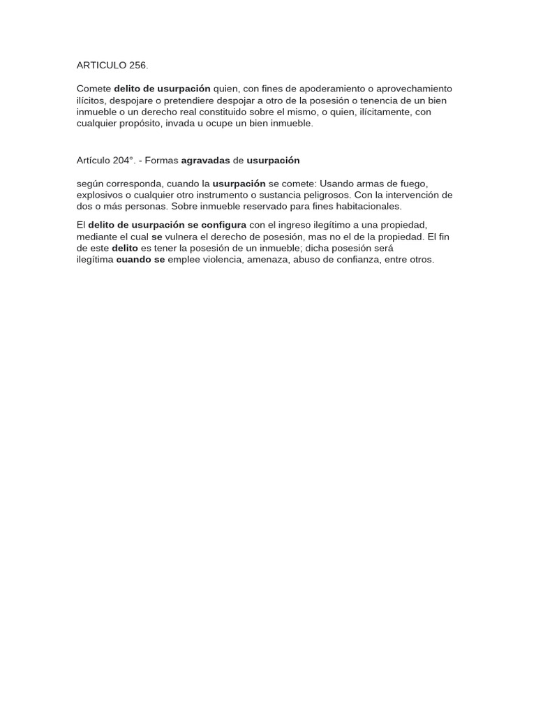 Articulo 256 | PDF
