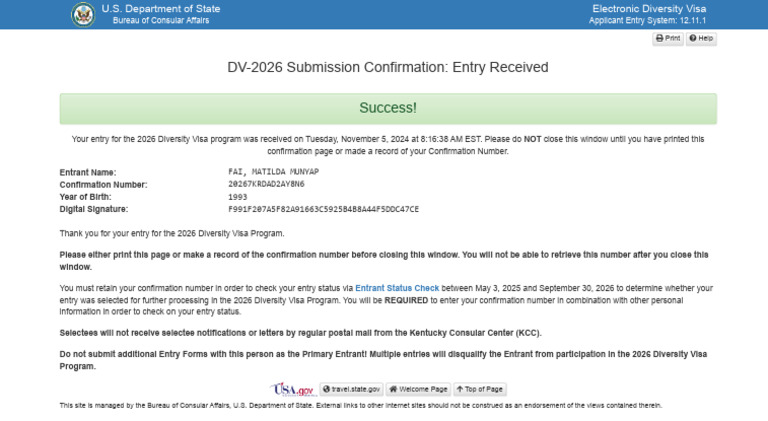 Electronic Diversity Visa Program 8 | PDF | Travel Visa | Immigration Law