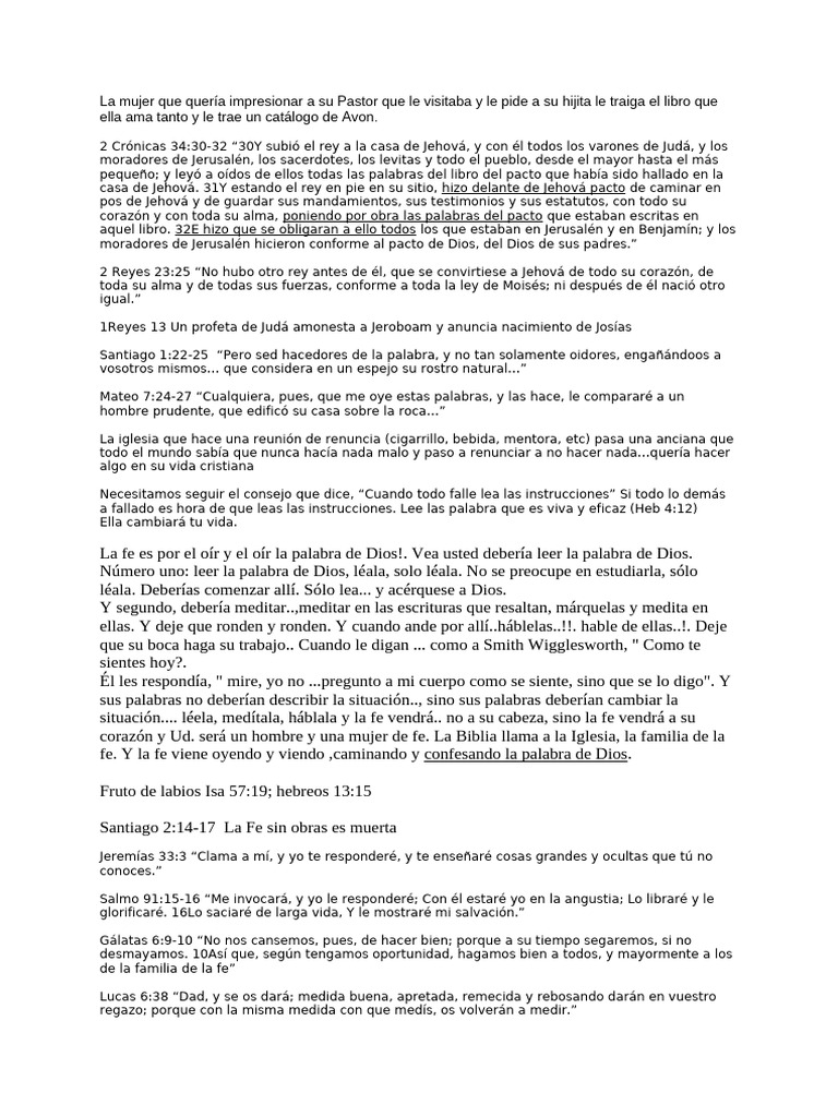La Fe y la Palabra de Dios en Acción | PDF | Biblia | Dios