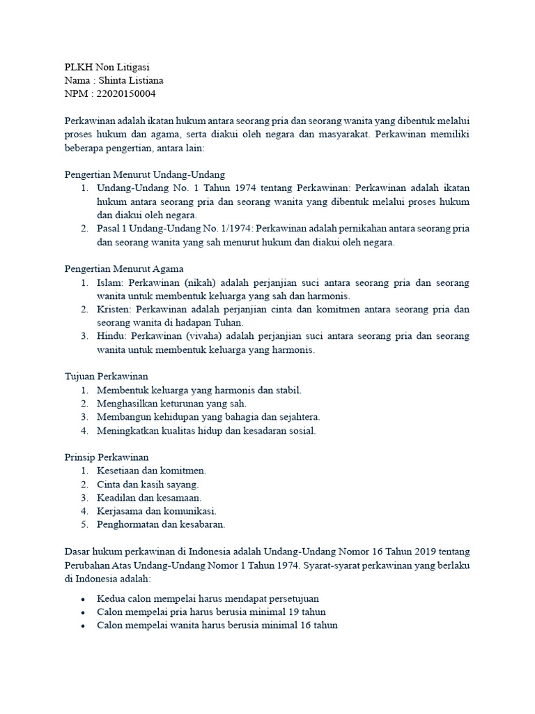 Tugas 11 PLKH Non Litigasi | PDF