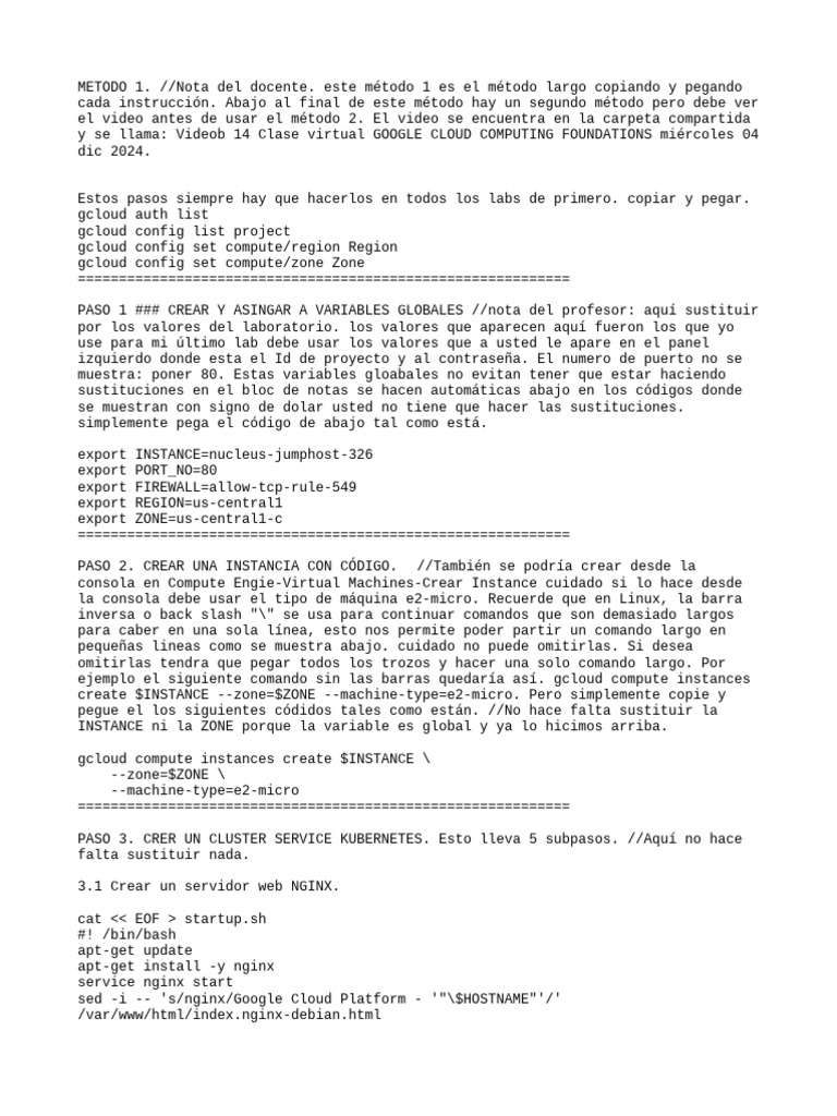 Código Del Lab. GSP313 Implement Load Balancing On Compute Engine Lab de Desafío | PDF | Grupo ...