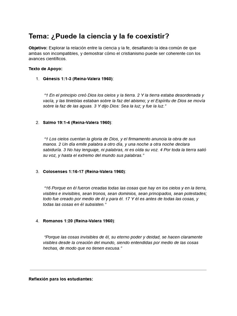 Guias de Aprendizaje 6° | PDF | Fe | Narrativa de la creación del Génesis