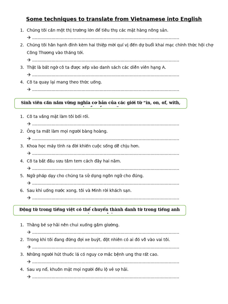 Translation Review On 1st Day | PDF