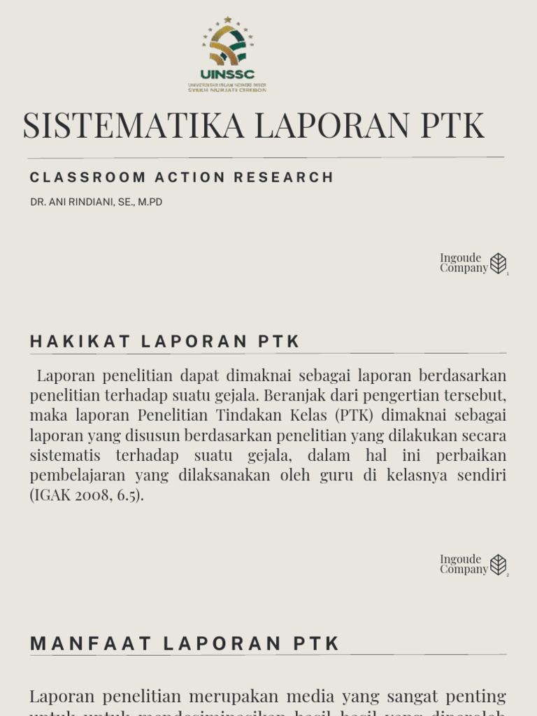 PPT SISTEMATIKA LAPORAN PTK FIX | PDF