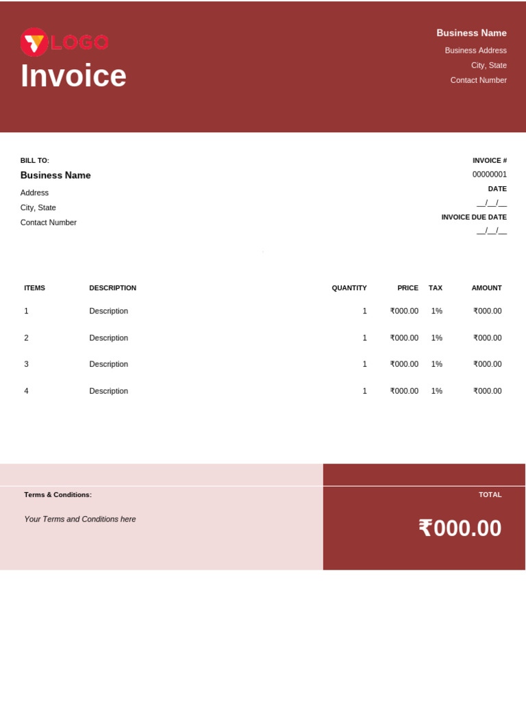 Co-Operative Society Invoice Format | PDF