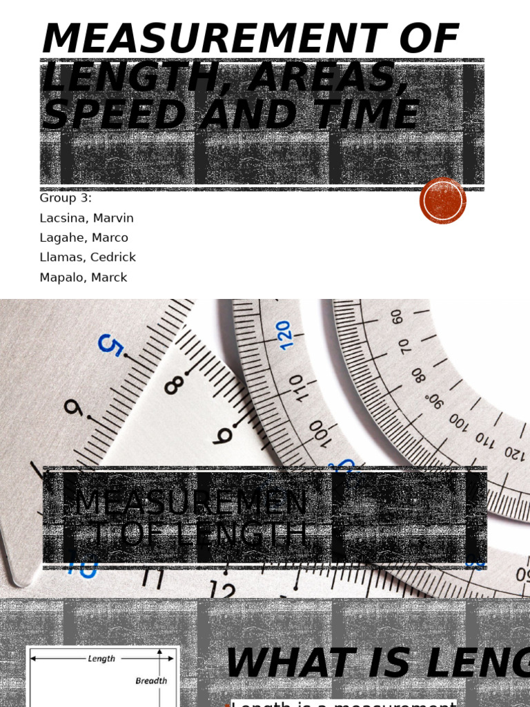 Measurement of Length, Area, Speed, Time | PDF | Area | Length