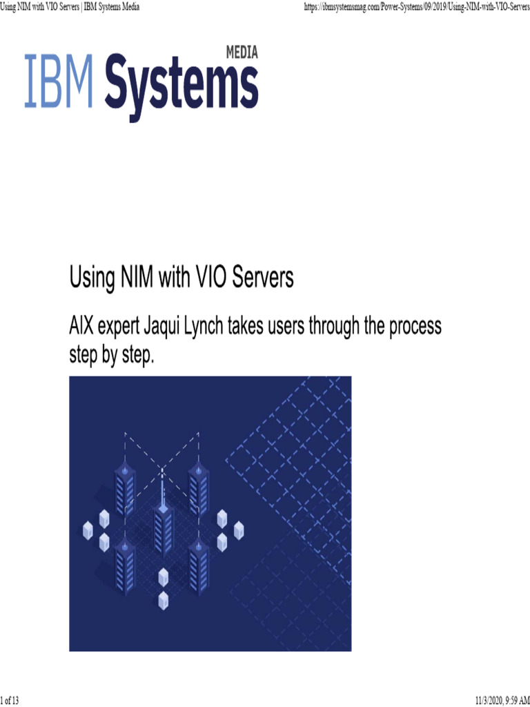 Nim With VIOS Sep2019 | PDF | Backup | File System