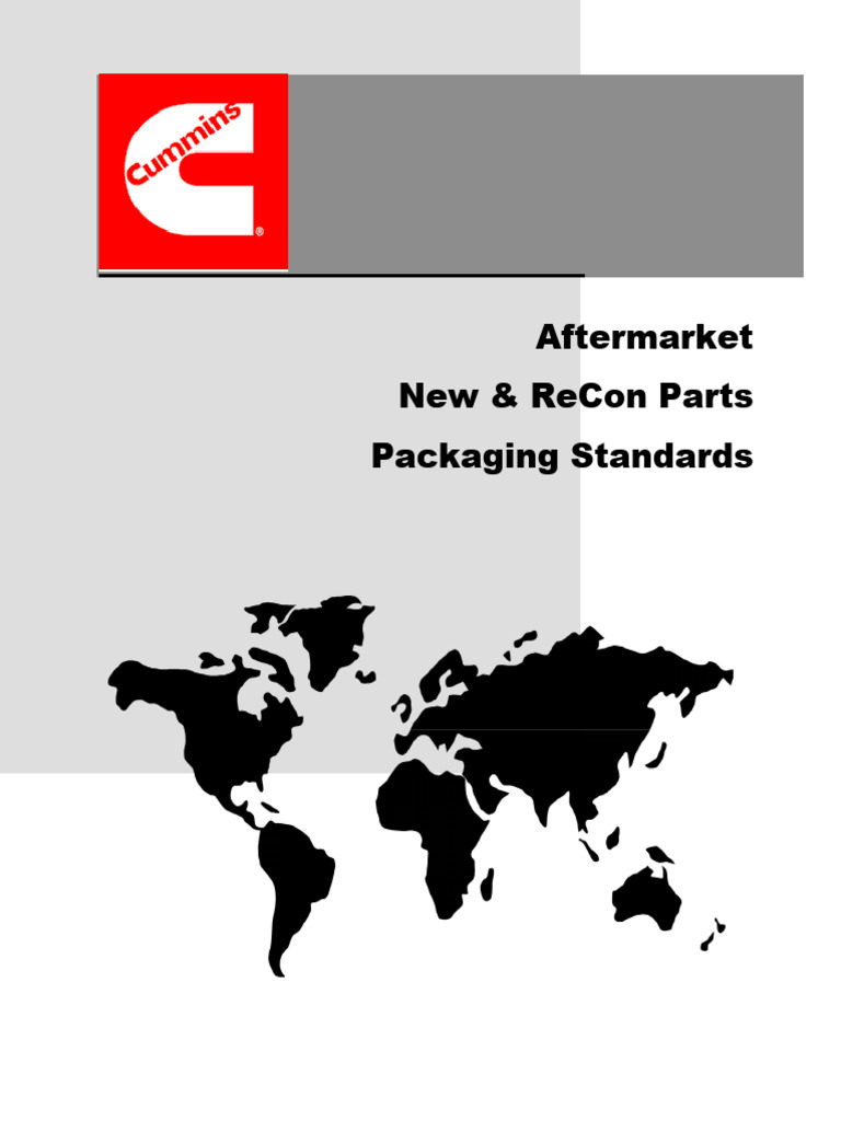 Cummins ReCon Parts Packaging Standards | PDF | Packaging And Labeling ...