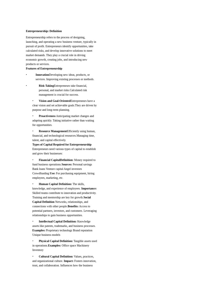 Mehak Rehman Enterpreneursip | PDF | Entrepreneurship | Capital (Economics)