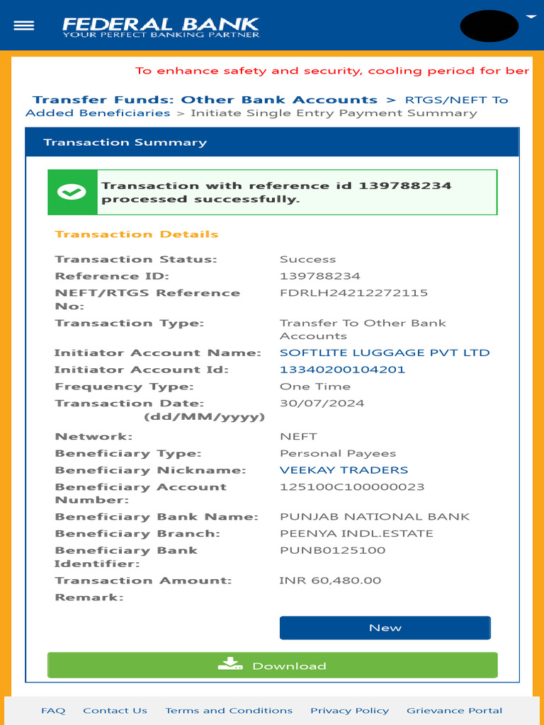 FedNet Initiate Single Entry Payment Summary 2 | PDF