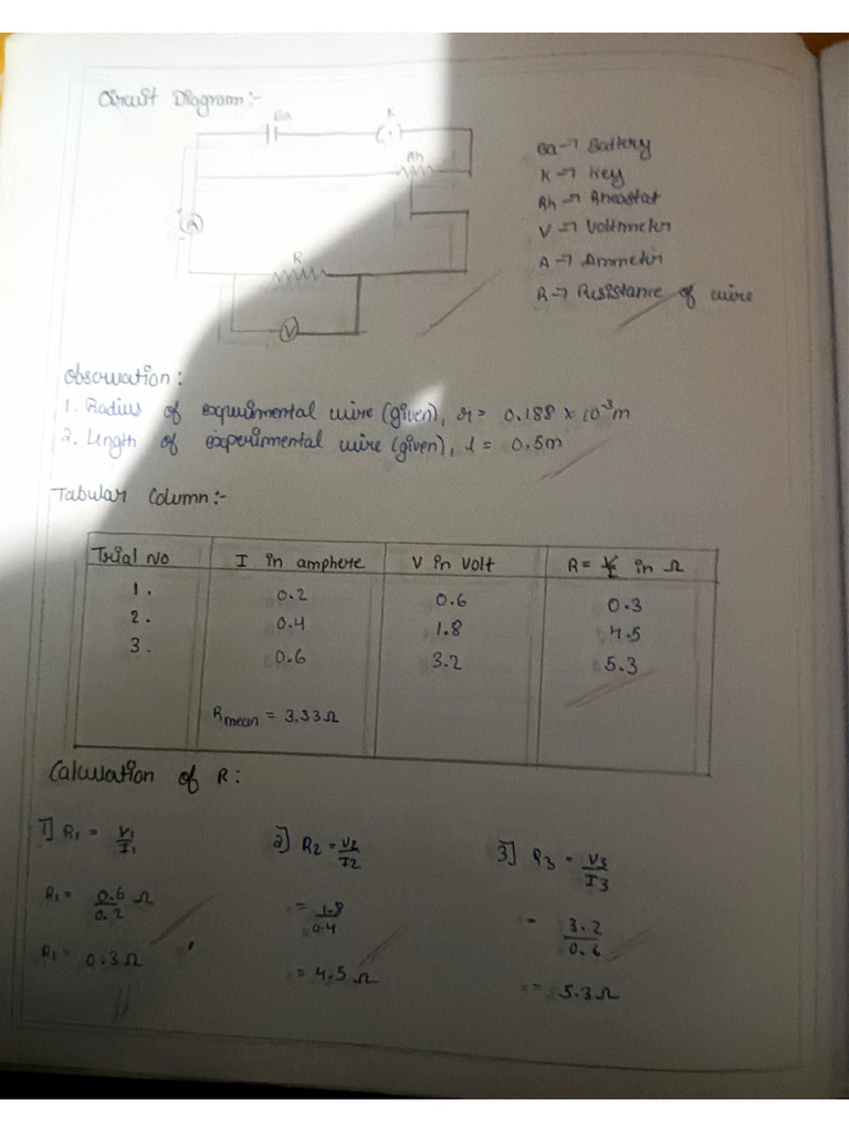 Physics Practical 1 | PDF