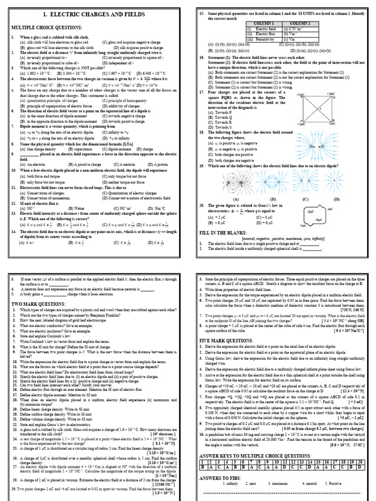 Physics 2nd pu passing package | PDF | Electrical Resistivity And Conductivity | Capacitor