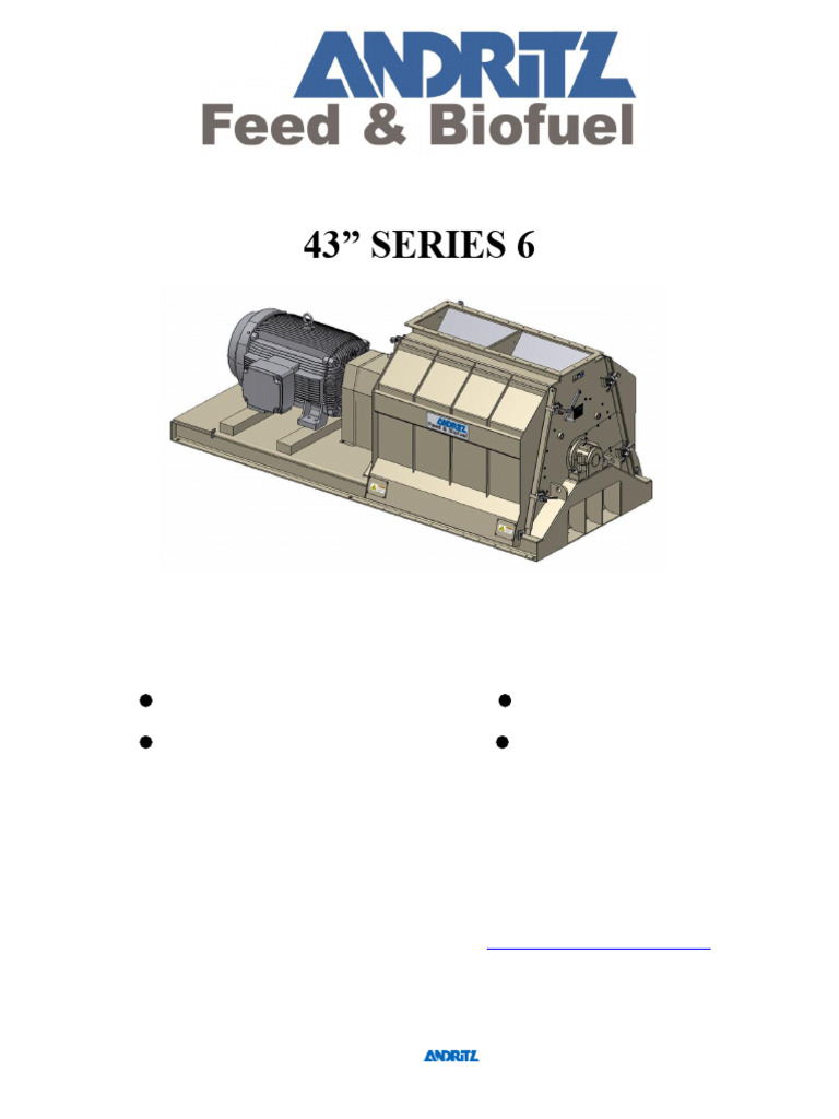 High Speed Hammer Mill Manual | PDF | Mechanical Engineering ...