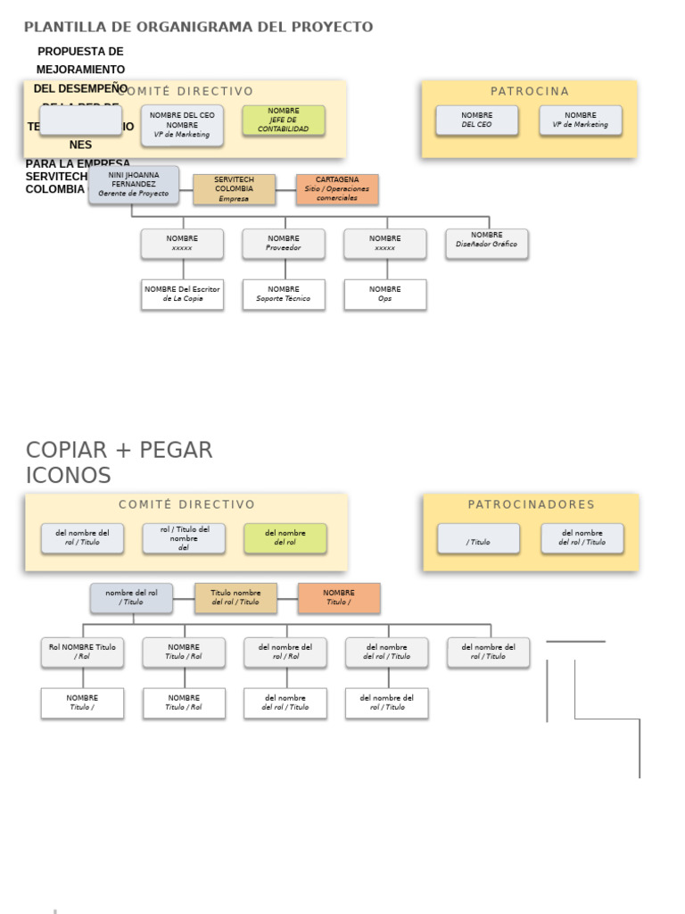 IC-Project-Organization-Chart-27477_WORD_ES | PDF | Informática