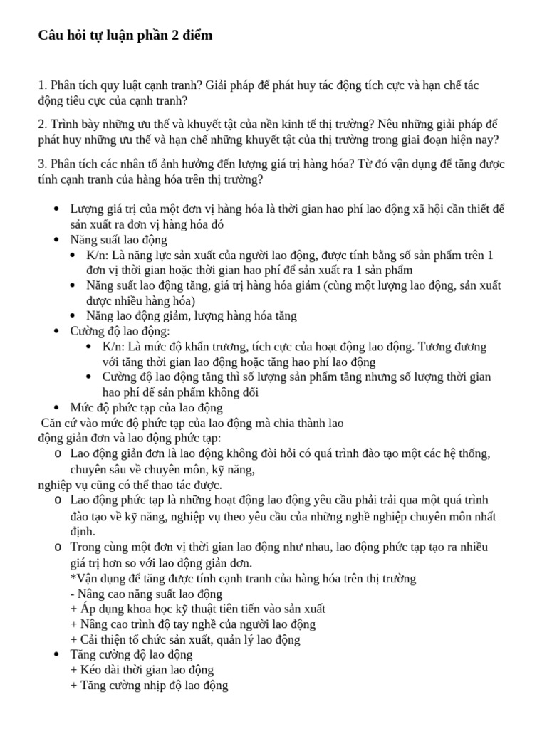 KTCT 2 ĐIỂM | PDF