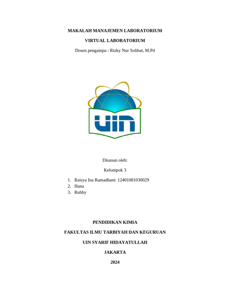 Makalah 3 Virtual Lab | PDF