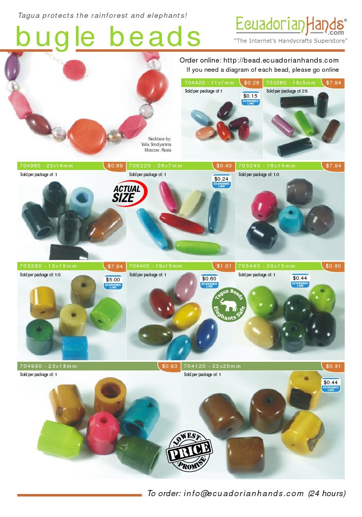 Bugle Beads Pricing and Orders | PDF