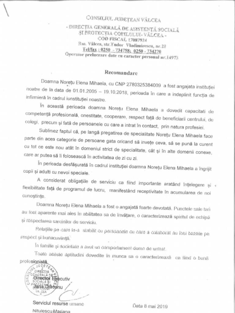 Recomandare | PDF