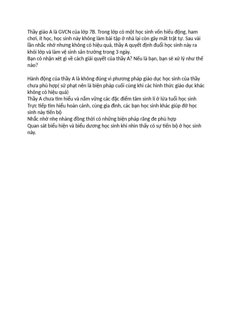 GDH Tình Huống | PDF