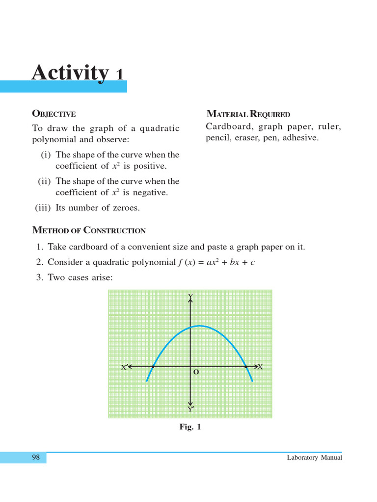 1 | PDF | Quadratic Equation | Computational Science
