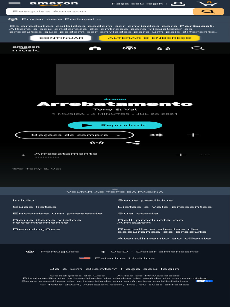 Arrebatamento Tony & Val Música Digital | PDF