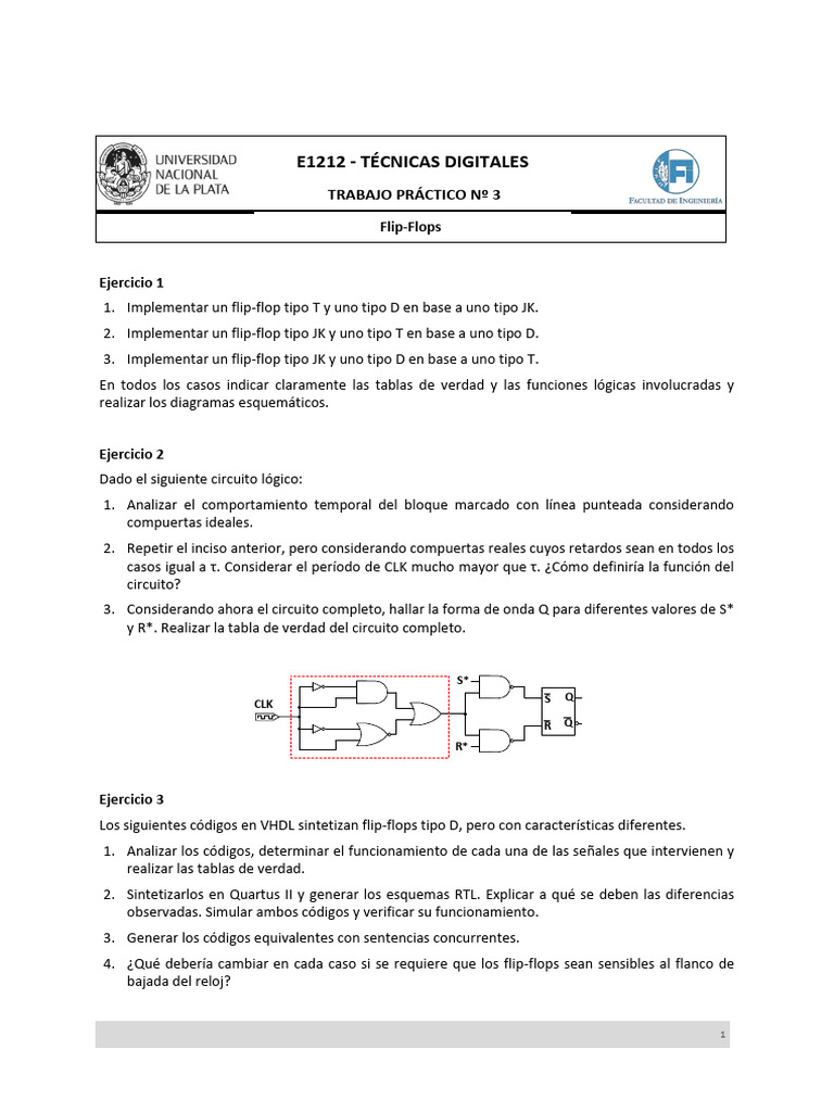 TD 2024 - Práctica Nº 3 | PDF | Vhdl | Ingeniería Informática