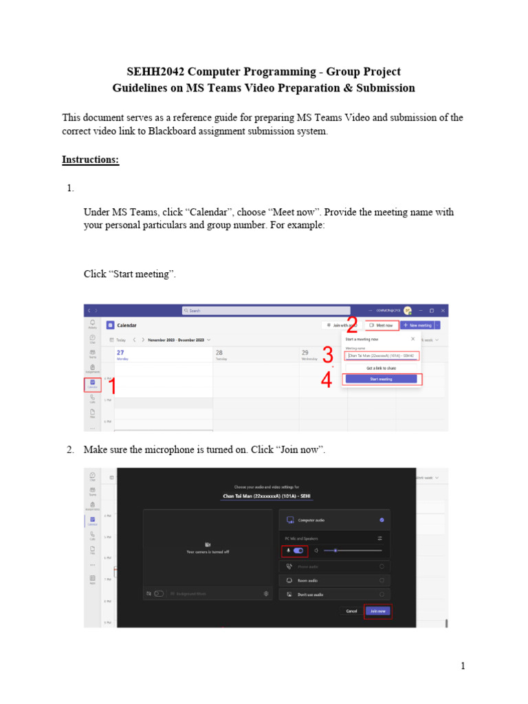 SEHH2042 GP VideoGuidelines | PDF | Computer File | Operating System Technology