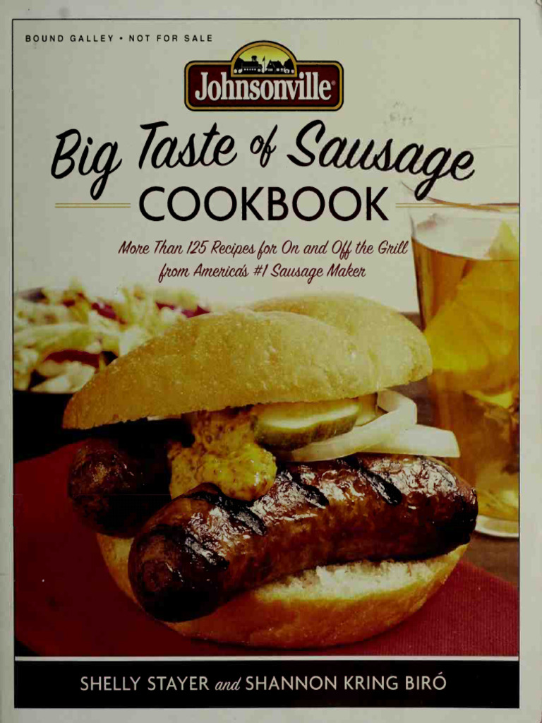 Johnsonville Big Taste of Sausage Cookbook (More Than 125 Recip | PDF ...
