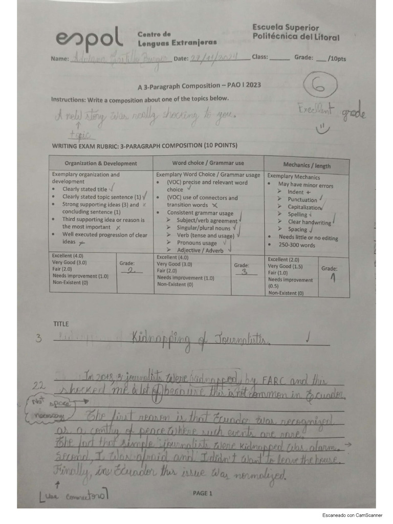 Draft and Final - Paragraph Composition | PDF