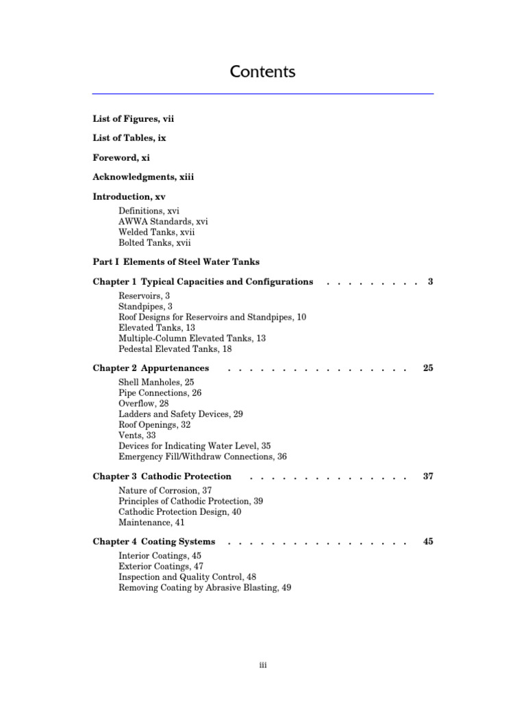 AWWA_M42_toc | PDF | Pipe (Fluid Conveyance) | Corrosion