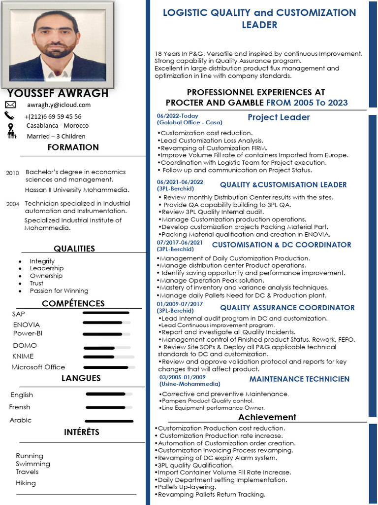 CV Youssef AWRAGH | PDF | Business