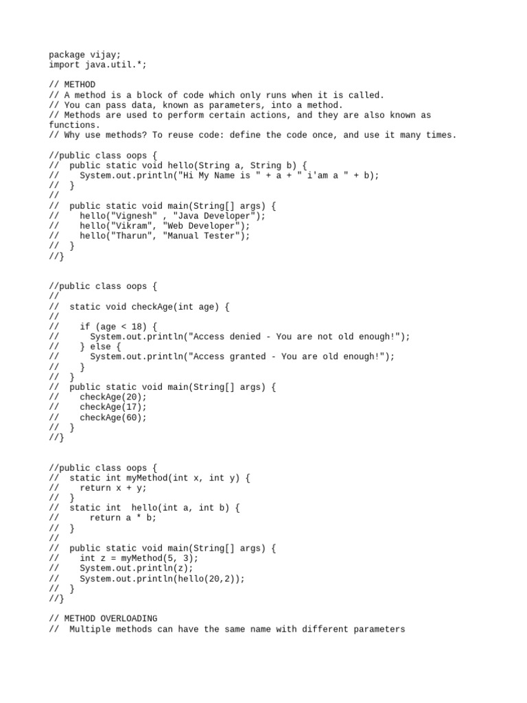 oops text | PDF | Inheritance (Object Oriented Programming) | Programming