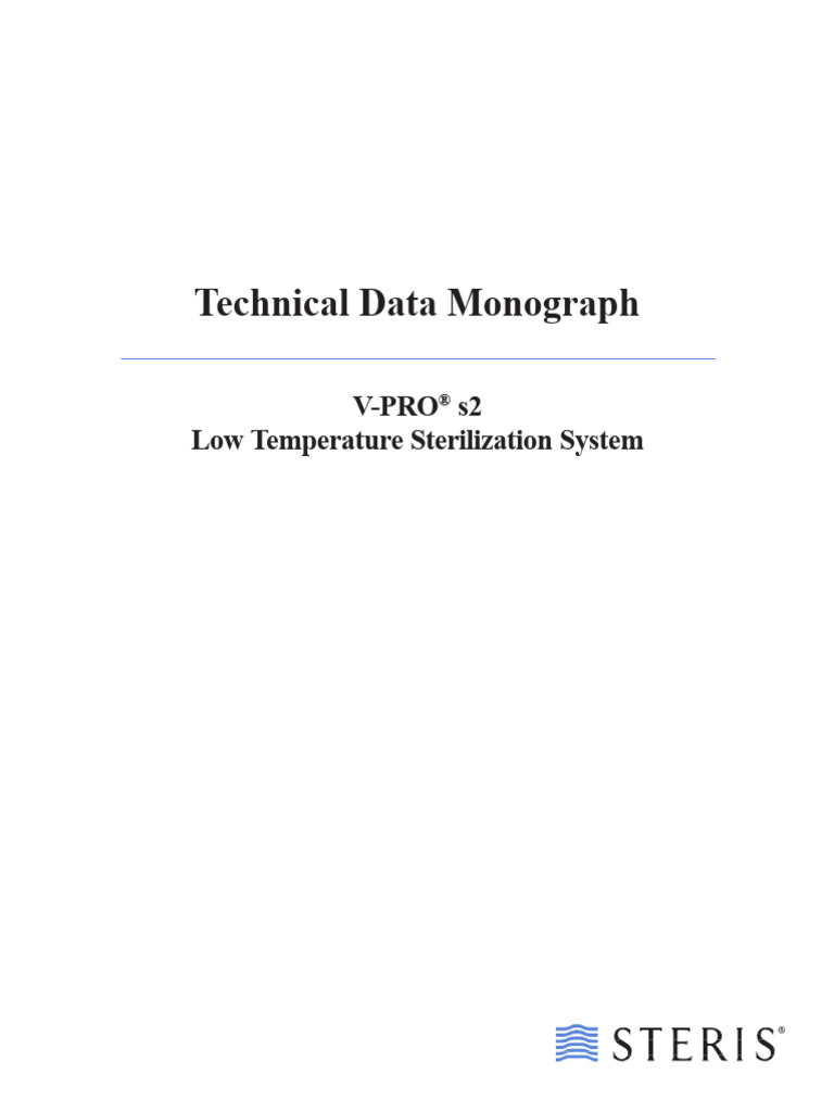 V-PRO s2 Low Temperature Sterilization System | PDF | Sterilization ...