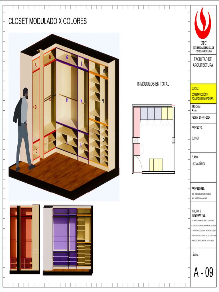 Closet Modulado X Colores: 16 Módulos en Total | PDF