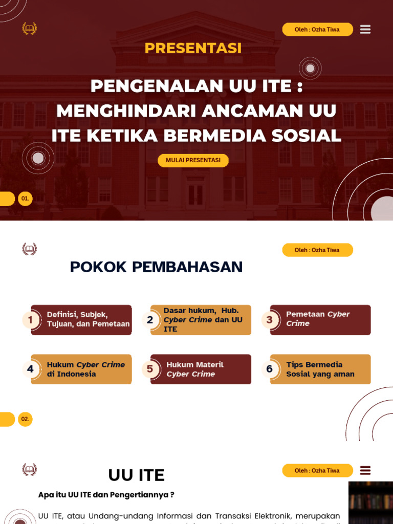 Hukum Cyber Crime dan UU ITE | PDF