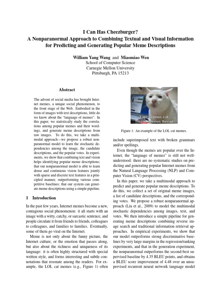 Meme 1 2 Pdf Computational Neuroscience Artificial Intelligence