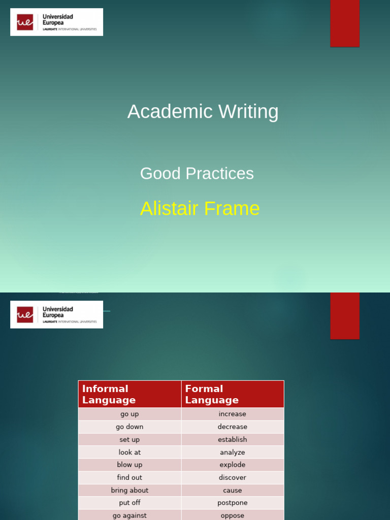 Academic Writing Good Practices | PDF | Essays | Language Mechanics